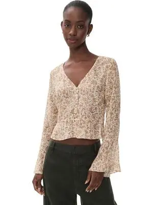 Paige Mila Blouse - Ecru Multi