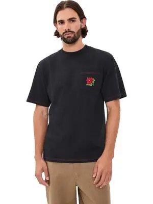 NICHOLAS DALEY Hibiscus Tee - Black
