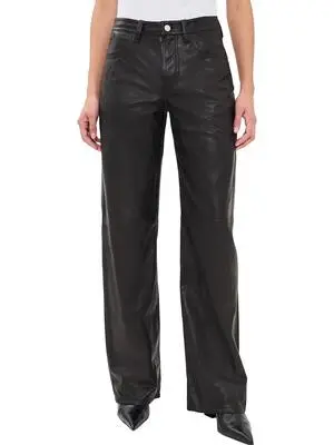 Staud Gus Leather Pants - Black