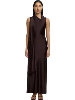 Significant Other Daira Maxi Scarf Dress - Chocolate