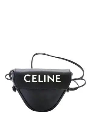 CELINE Celine Triangle Bag Leather Mini Cross Body Bag