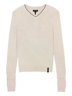 Marc Jacobs Layered-sleeve V-neck Sweater - Neutrals