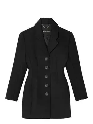 Marc Jacobs Notched-lapel Button-up Mini Blazer Dress - Onyx