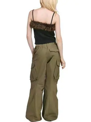 Marc Jacobs Marc Jacobs Faux Fur-Trimmed Tank Top Grey