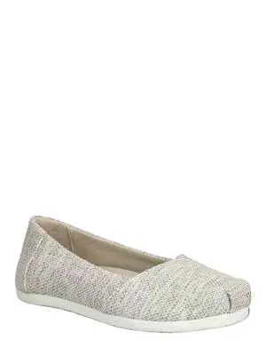 TOMS Toms Alpargata Square-Toe Ballet Flats
