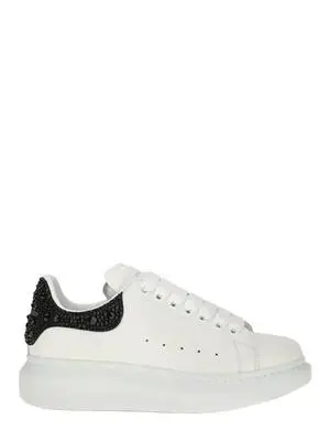 ALEXANDER MCQUEEN Alexander McQueen Crystal-Embellished Leather Sneakers