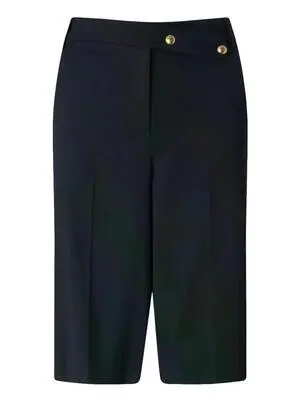 Pinko Stretch Wool-blend Bermuda Shorts - Blue