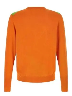 BALLANTYNE Classic Diamond Sweater - Orange
