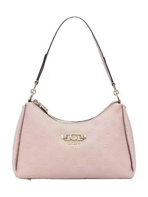 Guess Monogram Debossed Logo Plaque Tote Bag - Pink