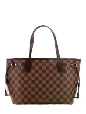 LOUIS VUITTON Neverfull Damier Pm Tote Bag - Brown