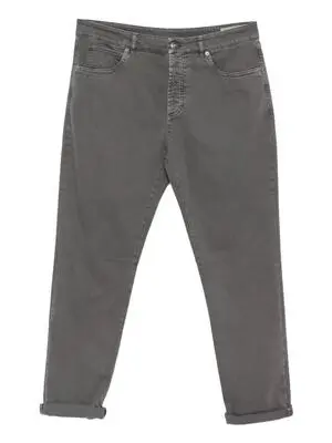 Brunello Cucinelli Straight-leg Five-pocket Jeans - Grey
