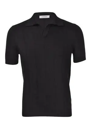 GRAN SASSO Short-sleeve Top - Black