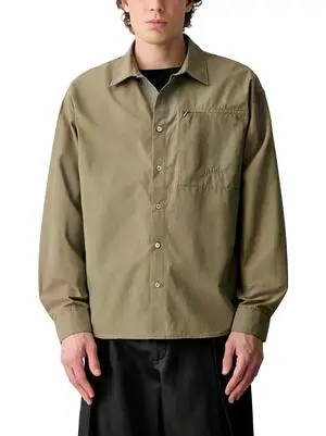 RAINS Light Logo-embroidered Shirt