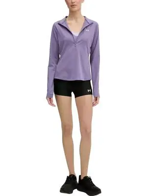 Under Armour Motion Quarter-zip Long-sleeve Top - Purple