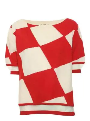 FENDI Fendi Half-Sleeve Knit Top