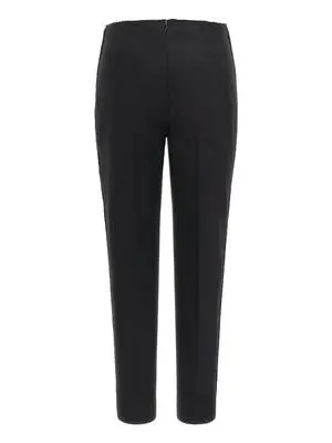 GIANLUCA CAPANNOLO Lea Raw-cut Trousers - Black