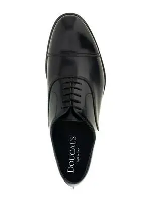 DOUCAL'S Cap-toe Oxford Shoes - Black