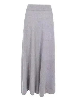 EMPORIO ARMANI Emporio Armani Fine-Knit Flared Midi Skirt