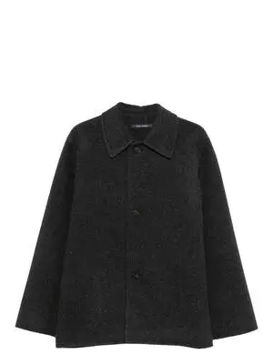 SOFIE D'HOORE Cousin Melange-Effect Single-Breasted Coat