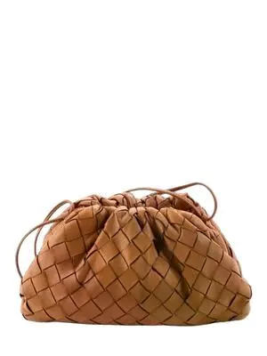 Bottega Veneta Bottega Veneta Intrecciato Nappa Mini Cross Body Pouch Bag Brown