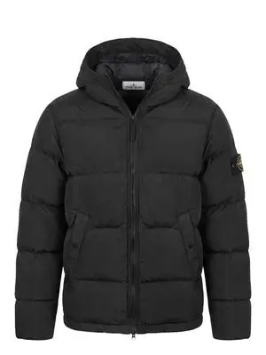 Stone Island Nylon Metal In Econyl Jacket - Black