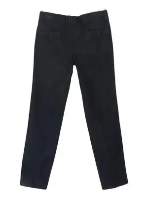 Aspesi Slim Banana Pleated Straight-leg Trousers - Blue