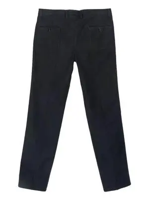 Aspesi Slim Banana Pleated Straight-leg Trousers - Blue