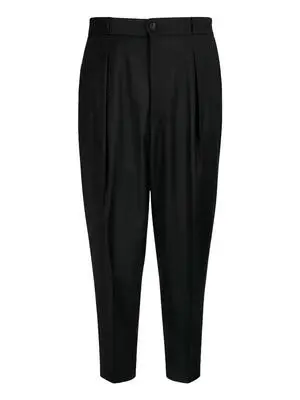 MANUEL RITZ Pleated Tailored Trousers - Black