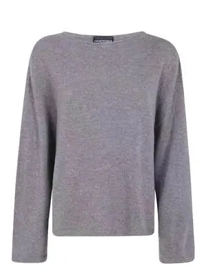 EMPORIO ARMANI Emporio Armani Fine-Knit Drop-Shoulder Sweater
