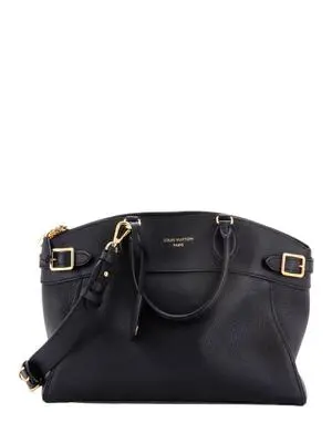 LOUIS VUITTON Vendome Bag Leather Mm Shoulder Bag - Black
