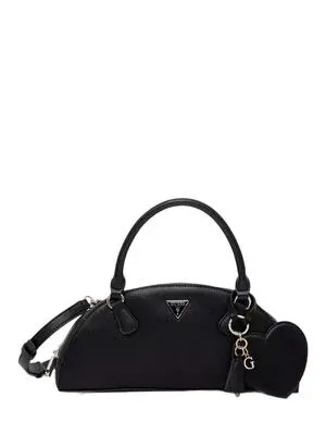 Guess Isobel Logo-plaque Heart-charm Tote Bag - Black