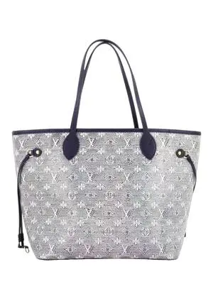 LOUIS VUITTON Louis Vuitton Monoglam Jacquard Canvas Tote Blue