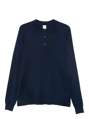 Aspesi Long-sleeve Polo Shirt - Blue