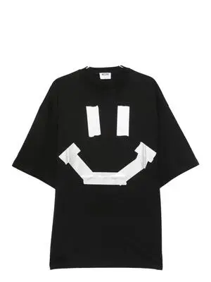 Moschino Smiley-print T-shirt - Black