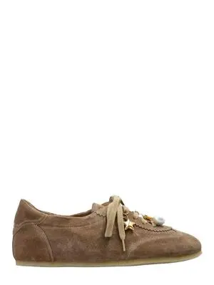 Agl Hoola Hoop Charms Suede Sneakers - Brown