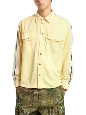 Palm Angels Logo 90' Side-stripe Shirt - Yellow