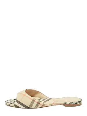 Burberry Sloane Flat Sandals - Neutrals