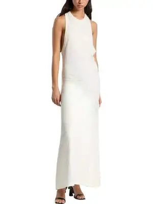 PALM ANGELS Curved-logo Maxi Dress