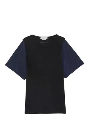 JW Anderson JW Anderson Colour-Block Short-Sleeve T-Shirt Black