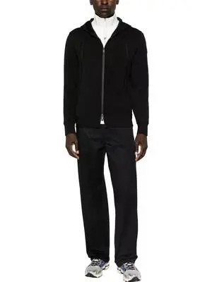 Moncler Zip-up Hoodie - Black