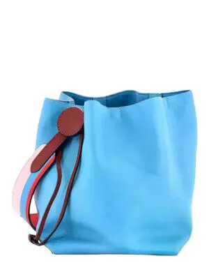 Hermès Licol Evercolor 17 Bucket Bag - Blue