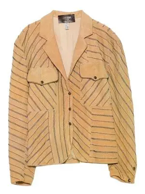 ROBERTO CAVALLI Roberto Cavalli Vintage 1980s Stud-Embellished Leather Jacket