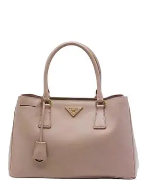 Prada Medium Saffiano Lux Galleria Satchel - Brown