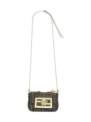 Fendi X Versace Nano Fendace Baguette Shoulder Bag - Brown