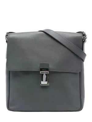 PRADA Prada Saffiano Travel Messenger Crossbody Bag