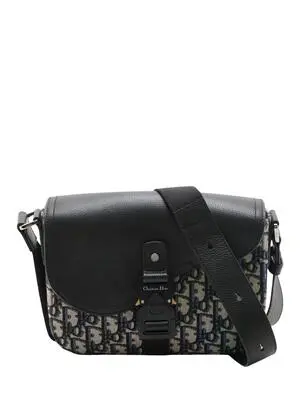 Dior Oblique Canvas Messenger Bag - Black