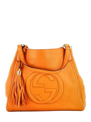 Gucci Gucci Soho Leather Medium Shoulder Bag Orange