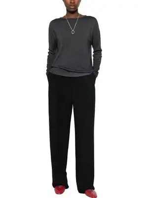 AROVESCIO Drop-shoulder Sweater - Grey