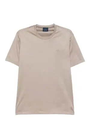 Paul & Shark Logo-embroidered T-shirt - Neutrals