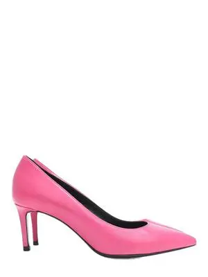 Saint Laurent Leather Pointed Toe Stiletto Pumps - Pink